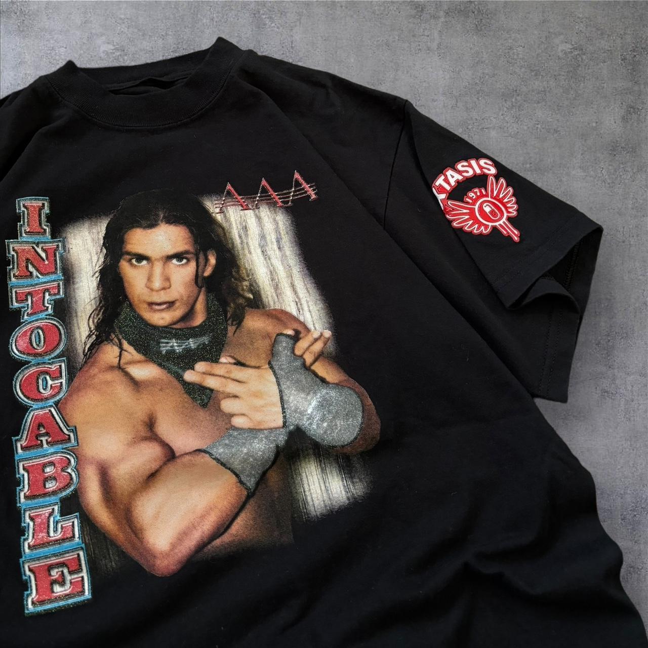 Vintage Lucha Intocable AAA Wrestling Tee Size: Tag... - Depop