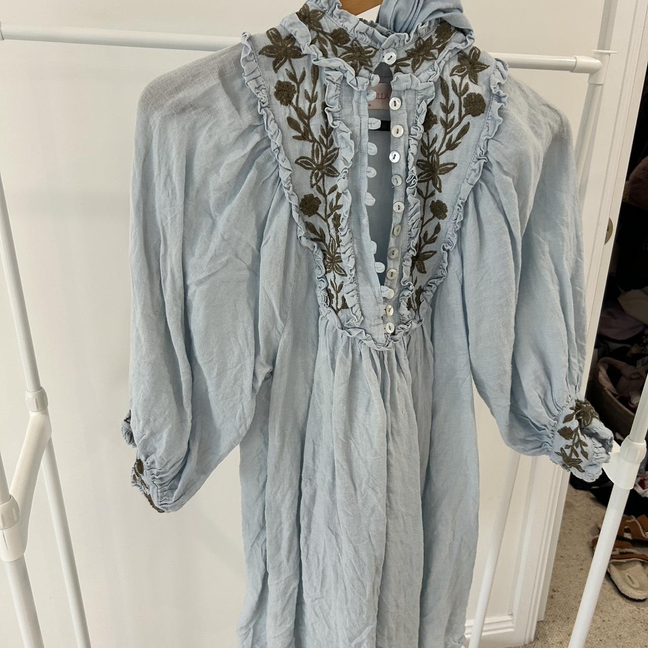 Kinga Csilla baby blue dress size 8 - Depop