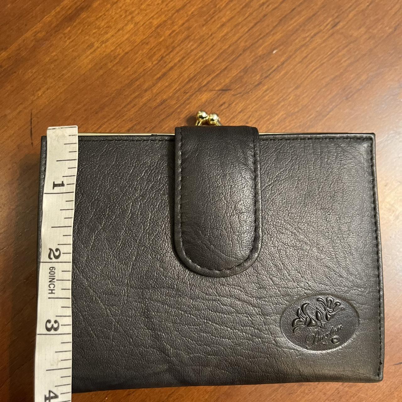 Buxton Black Leather Ladies Wallet with coin purse.... - Depop