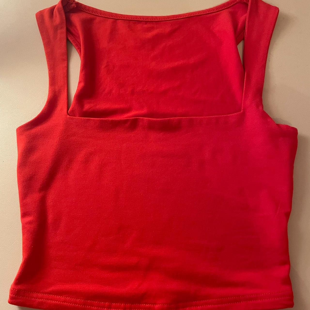 Cute red cropped wild fable tank top. Barely worn - Depop