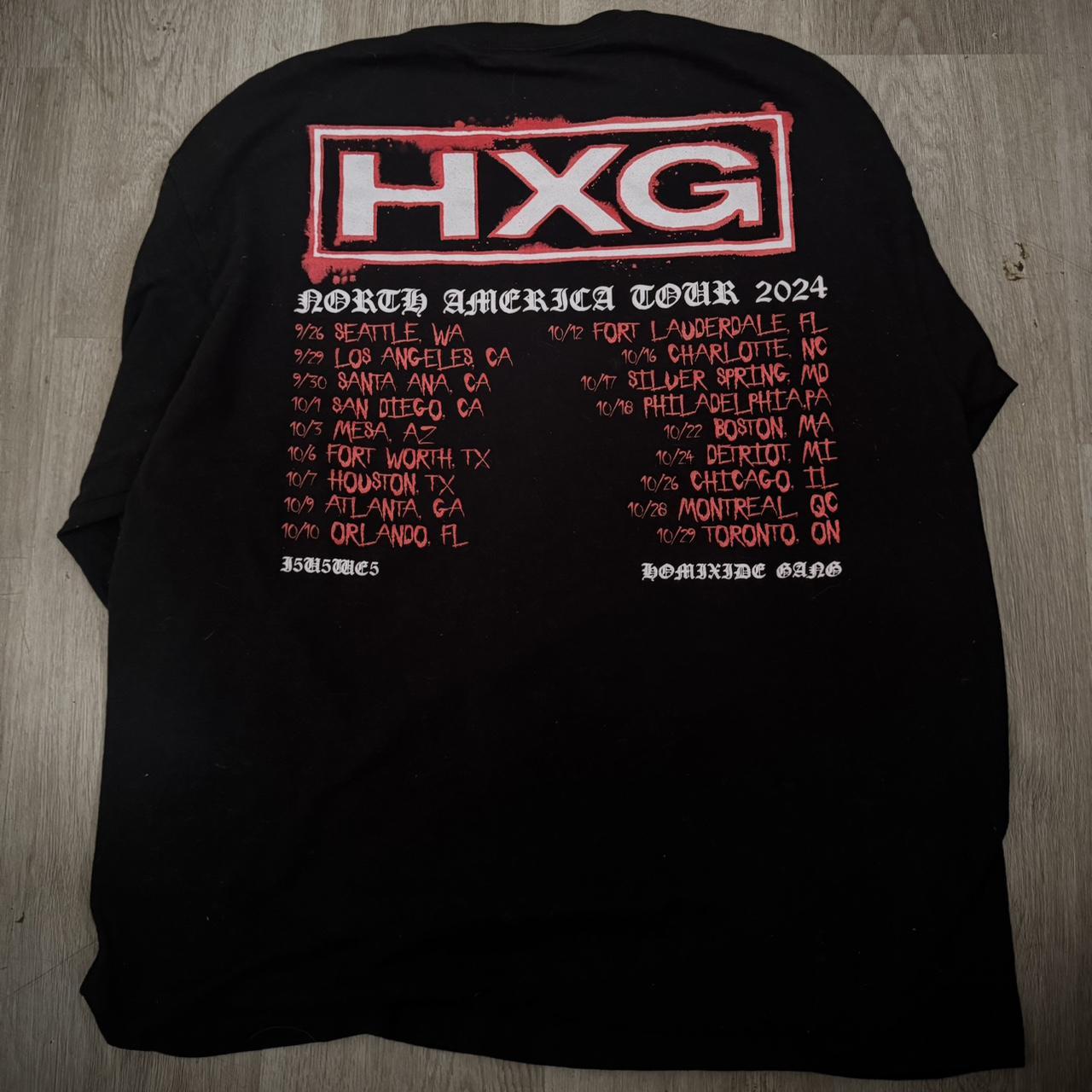 Real official homixide gang tour merch - Depop