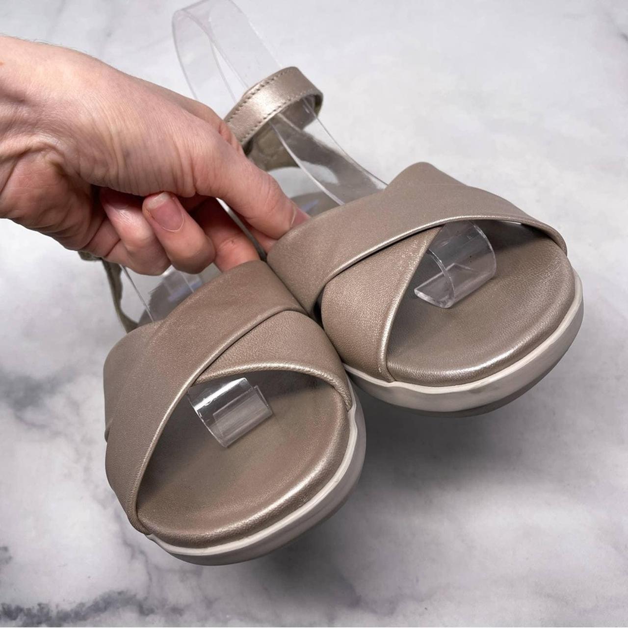 Munro Women's Pink and Purple Sandals | Depop