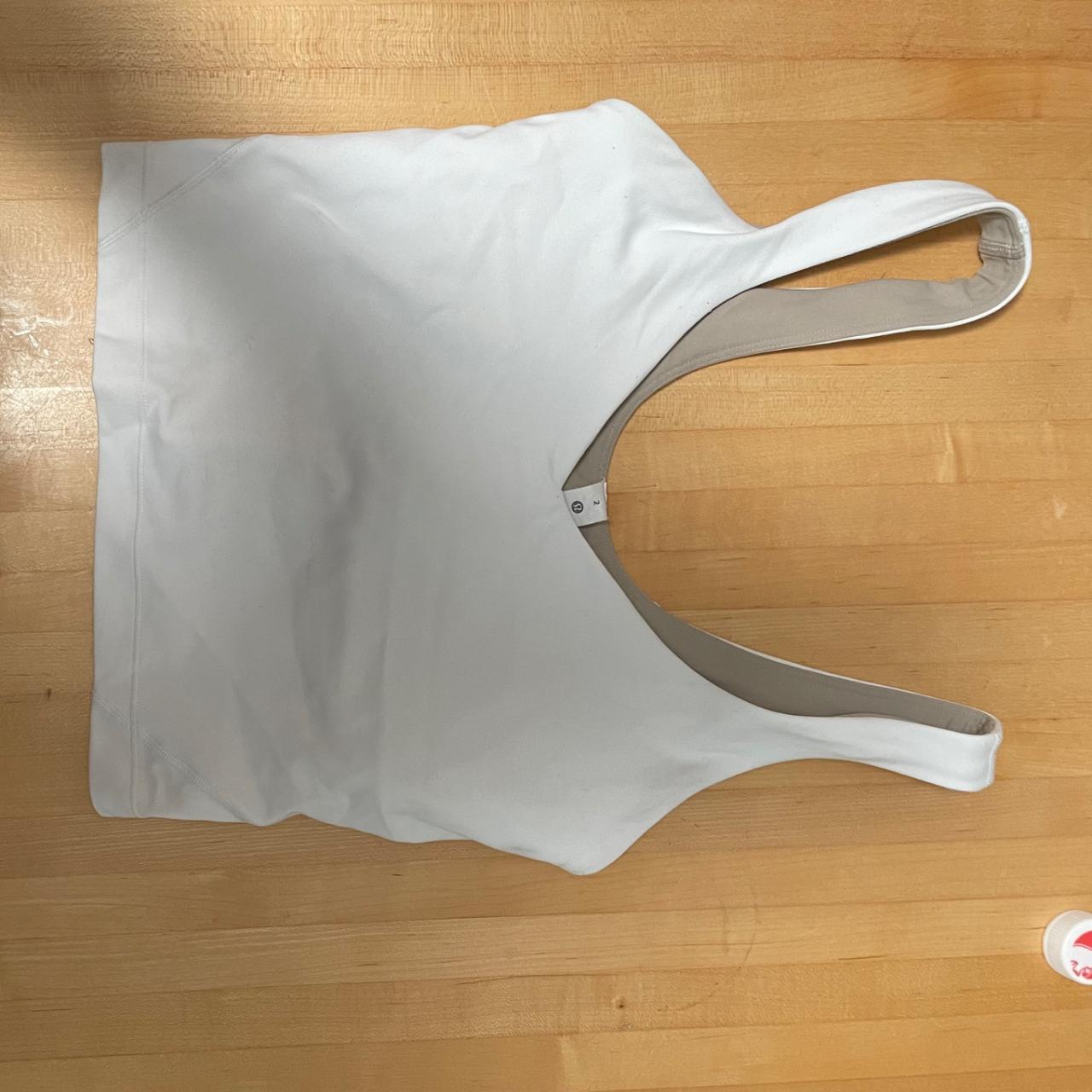 size 2 lululemon white align tank - Depop