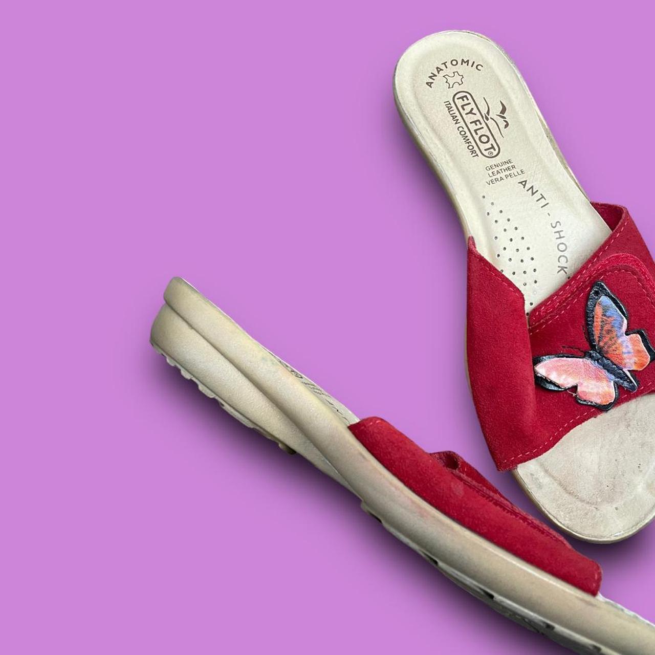 🦋 Vintage Y2K Leather Butterfly Sandals 🦋 Brand is... - Depop