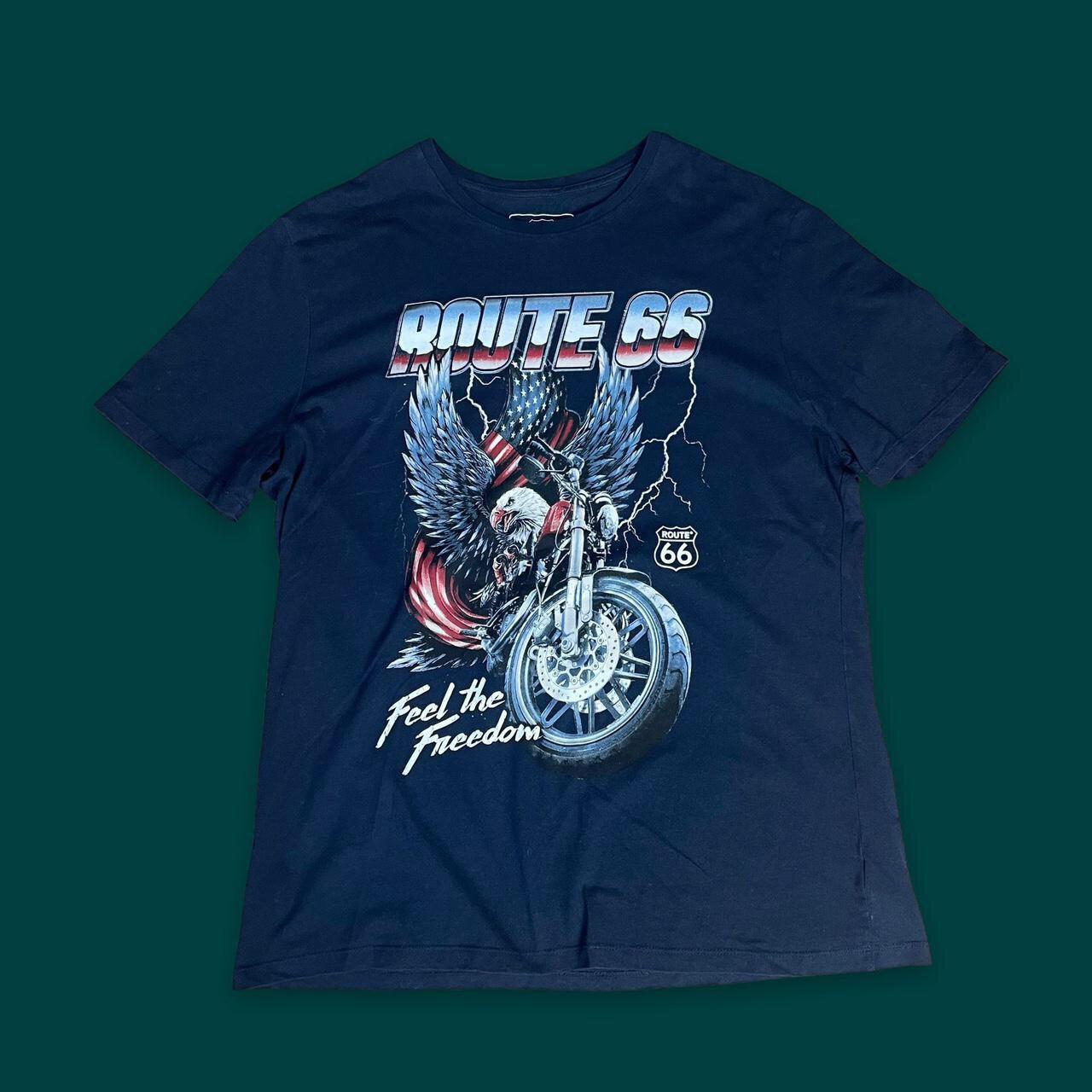 🦅 Route 66 Eagle Print USA T Shirt 🦅 Men’s size XL... - Depop