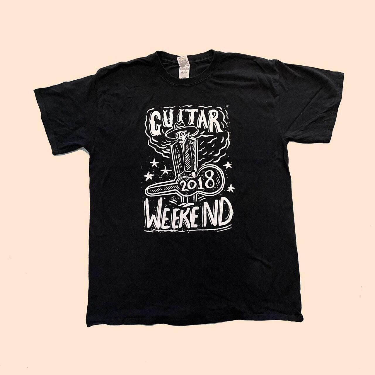 💙 Black Guitar Weekend T Shirt 💙 2018 gildan label.... - Depop