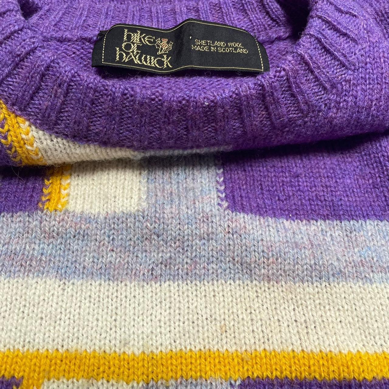 💜 Vintage Knitted Shetland Wool Jumper 💜 Super... - Depop