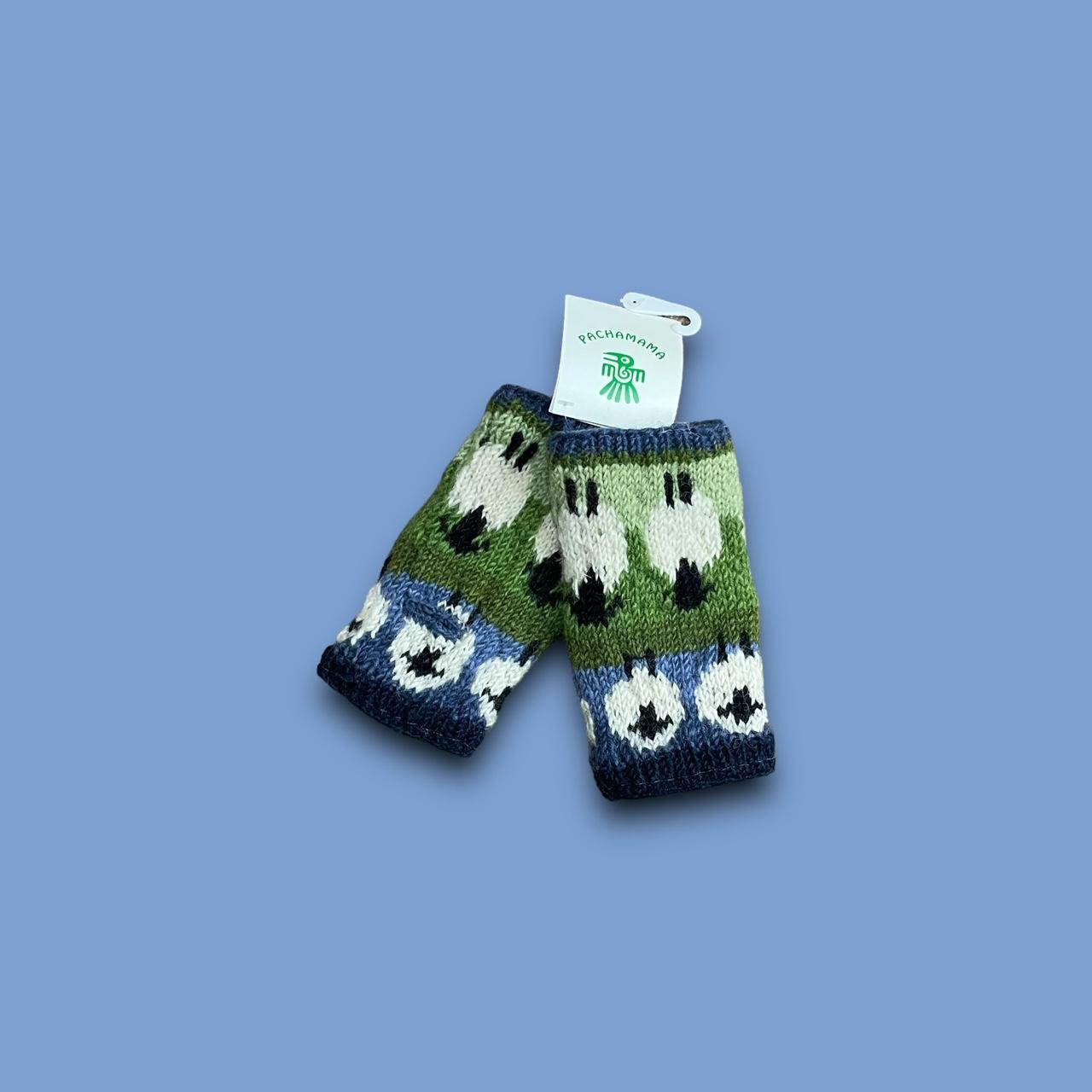 🐑 Pachamama Sheep Print Gloves 🐑 Fingerless mitten... - Depop