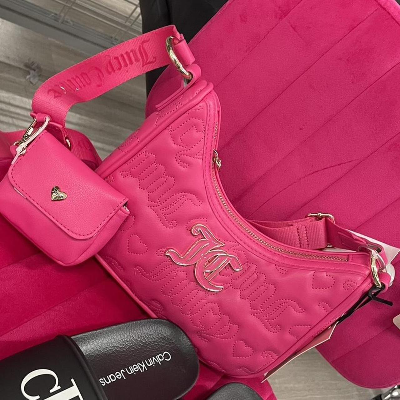 Juicy Couture Hot Pink 💗New condition Heart... - Depop