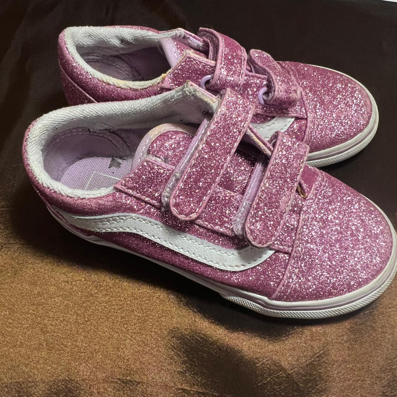 Toddler pink sparkly vans size 10 | Depop