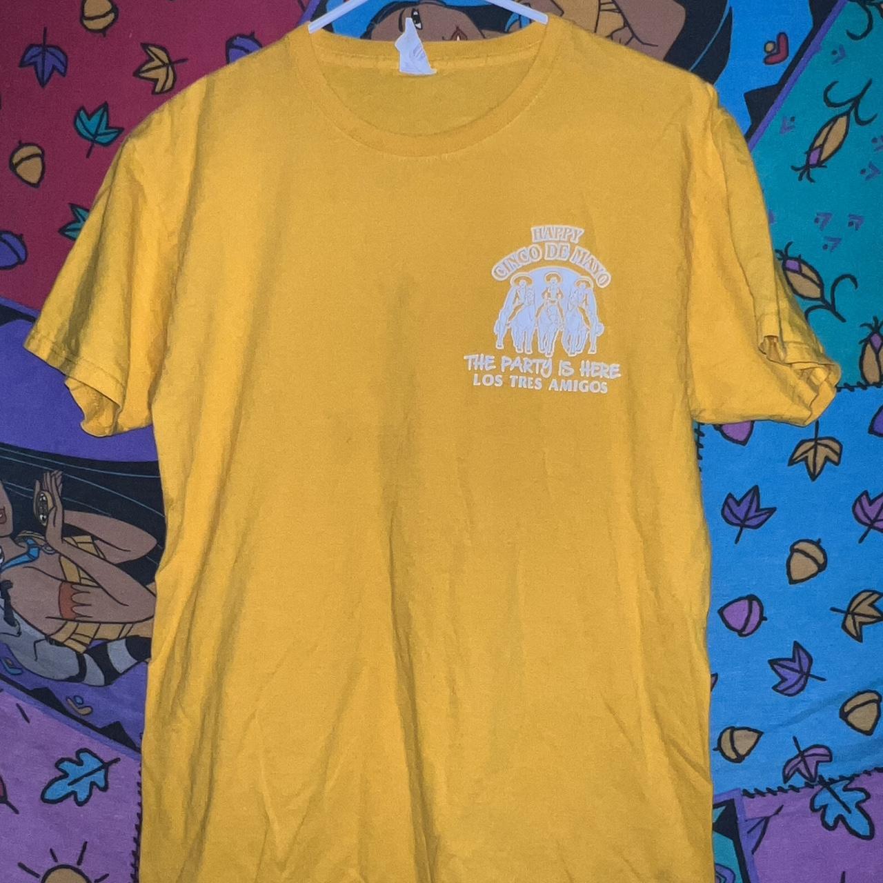 Yellow "cinco de mayo " graphic tee #beerlover - Depop