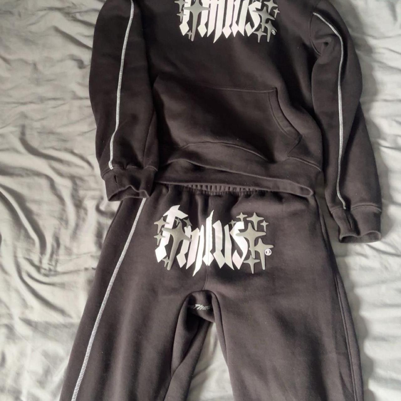 black and white tymlus tracksuit - Depop