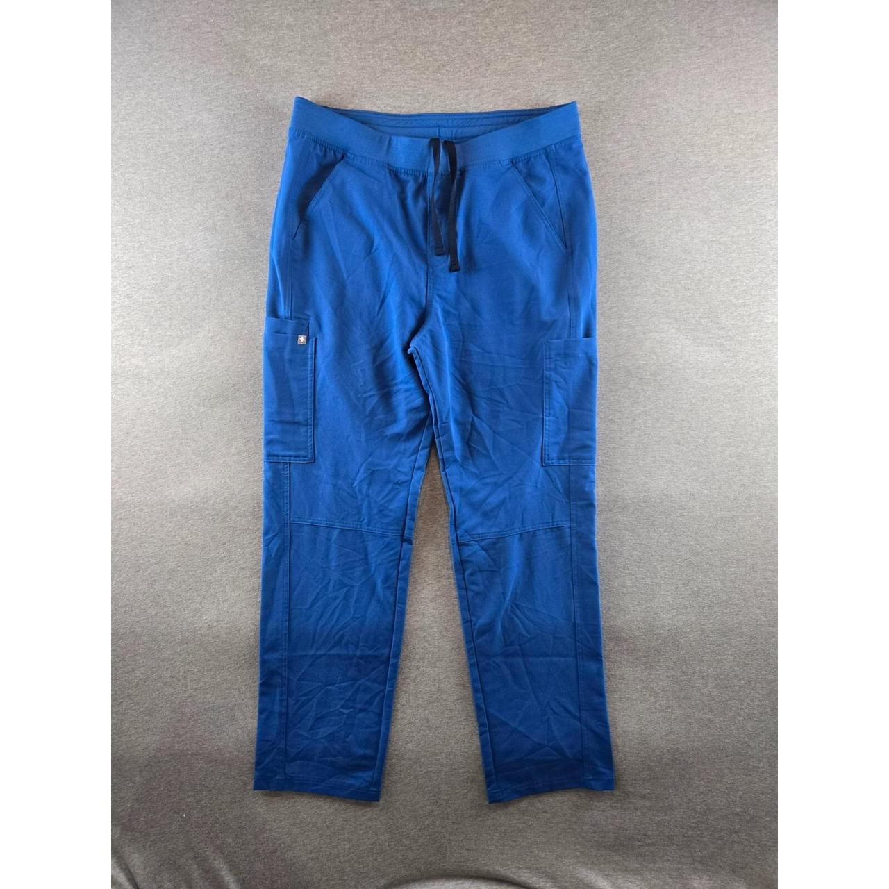 Figs Axim Cargo Scrub Pants Mens XL Royal Blue... | Depop