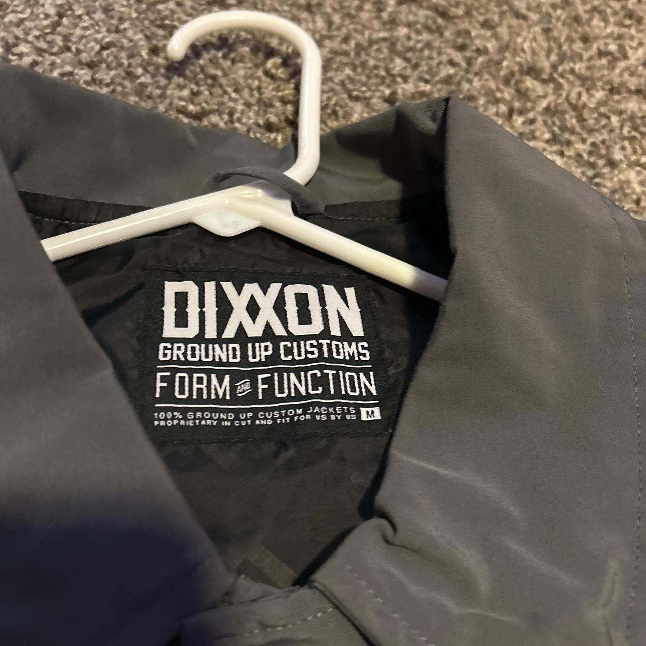 Grey dixxon wind breaker with drawstrings to adjust... - Depop
