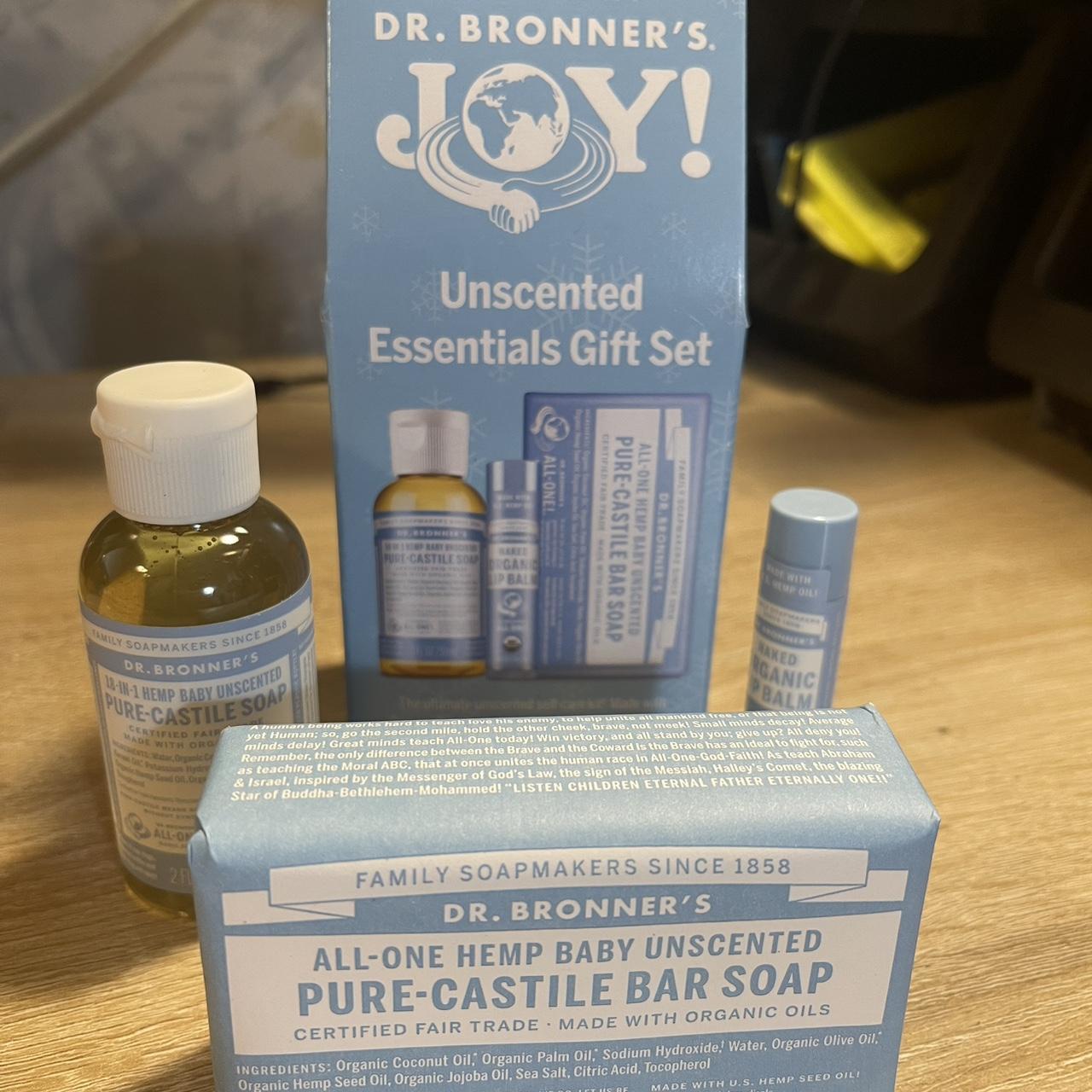 Dr. Bronner's Bar + Lip Balm Gift Set - Unscented -... | Depop