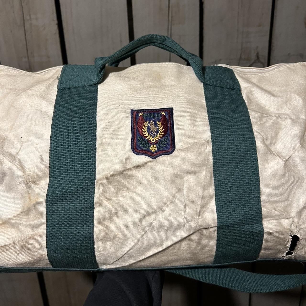 Vintage polo duffle bag. Super dope. Small hole and... | Depop