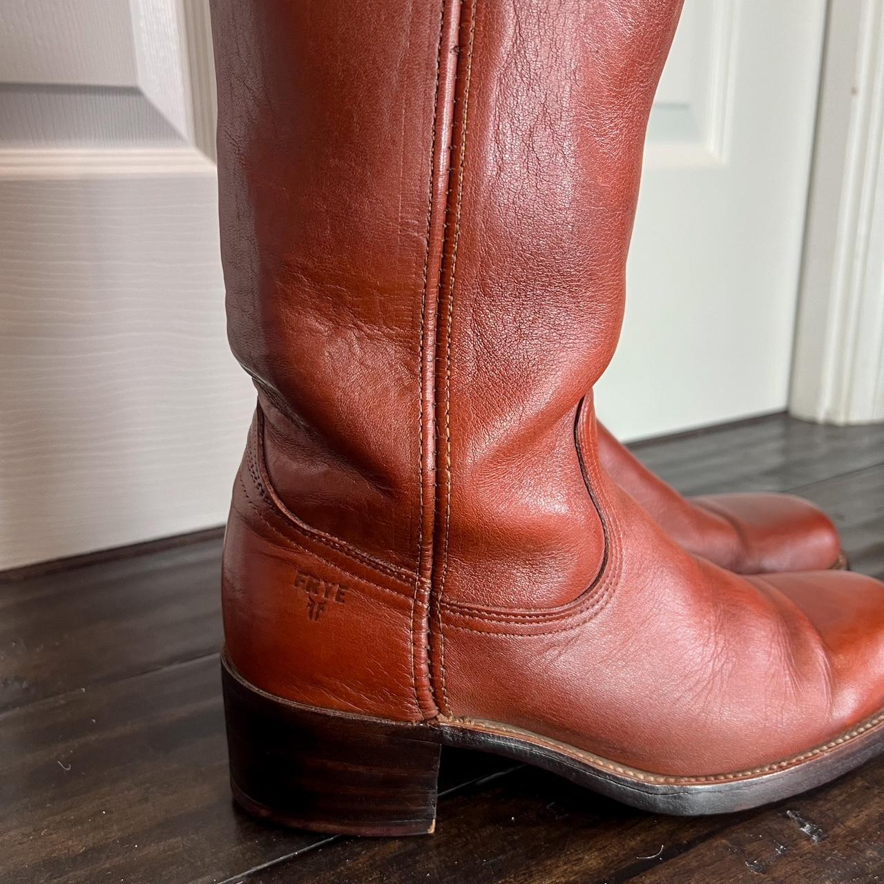 RARE Red FRYE Campus Boots Women’s 8.5 - Depop