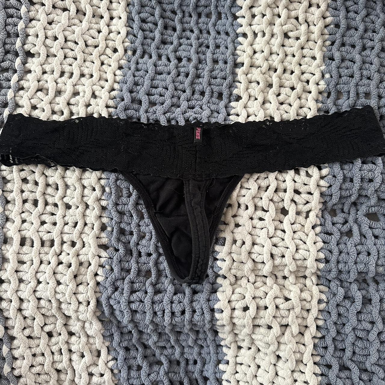 Set of 5 victoria’s secret PINK thongs. Worn a... - Depop