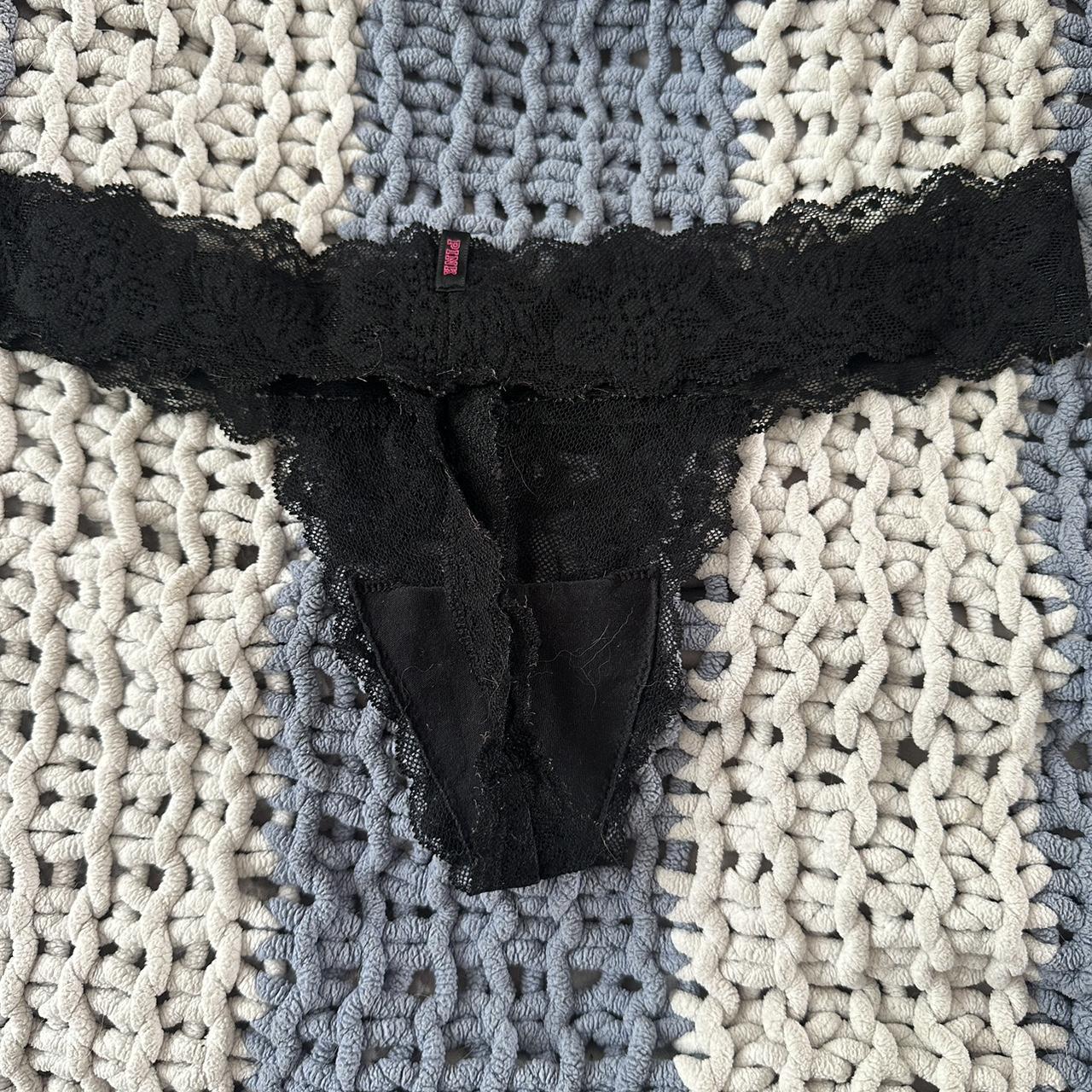 Set of 5 victoria’s secret PINK thongs. Worn a... - Depop