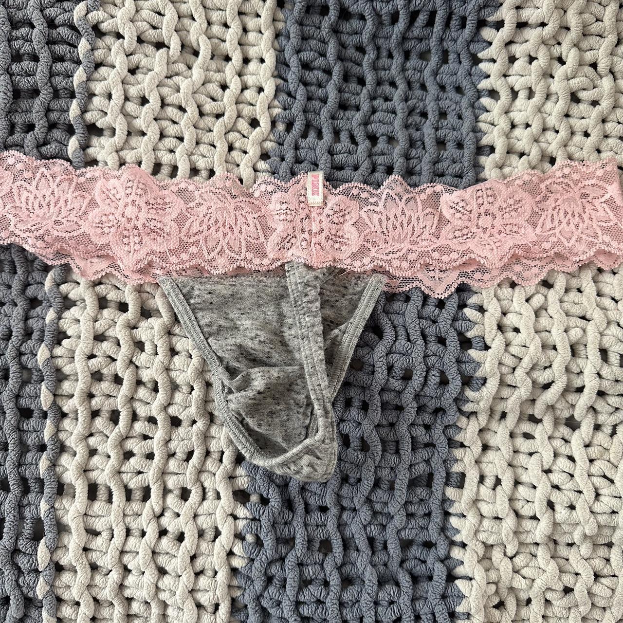 Set of 5 victoria’s secret PINK thongs. Worn a... - Depop
