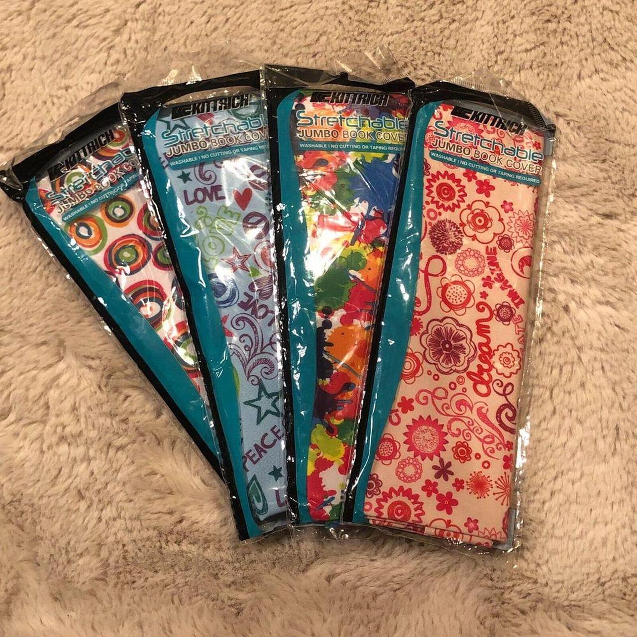 Kittrich Stretchable Jumbo Size Book Covers Lot Of 4... | Depop