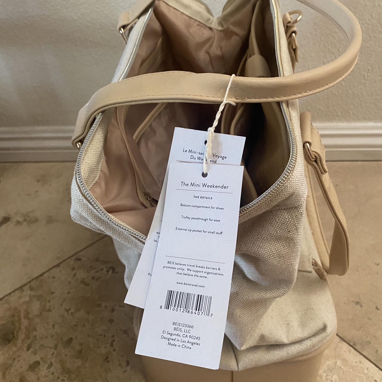 Beis Mini Convertible Weekender in Beige. In perfect... - Depop