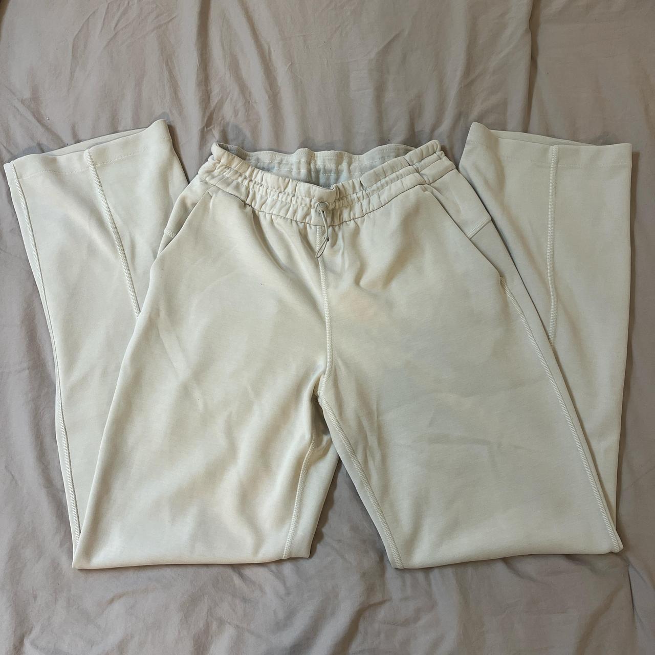 lululemon bone softstreme pants🤍 NOT CROPPED -... | Depop