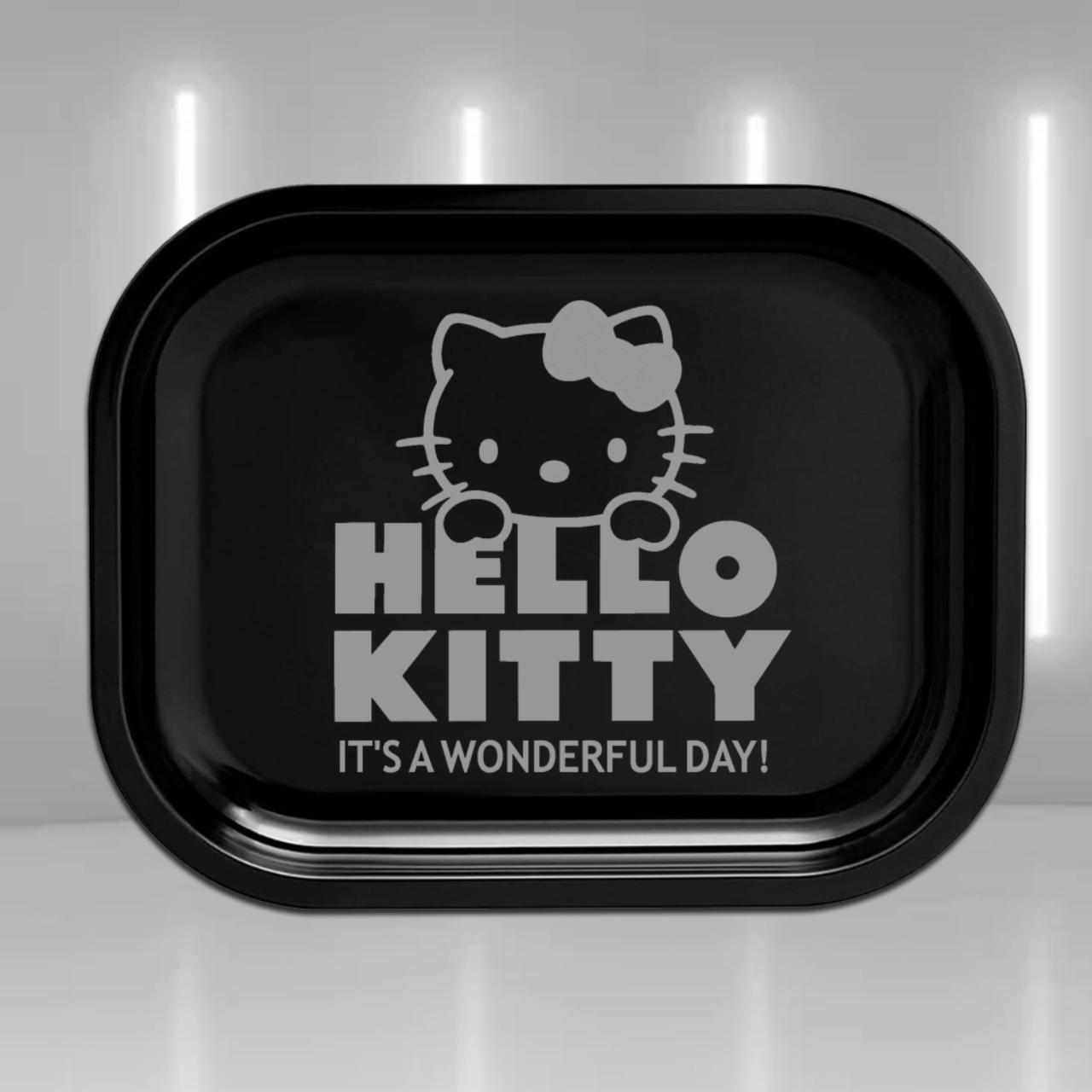 Hello Kitty Engraved Metal Tray 【Durable... | Depop