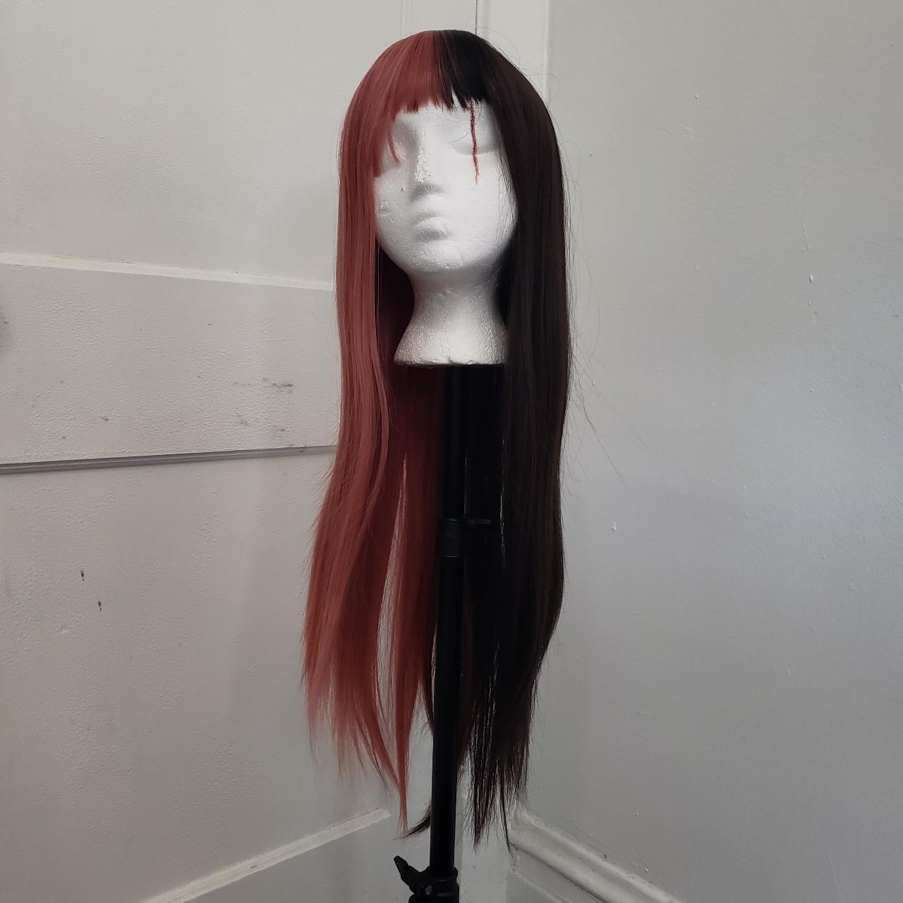 Pink and brown split dye wig! Bangs have been... - Depop