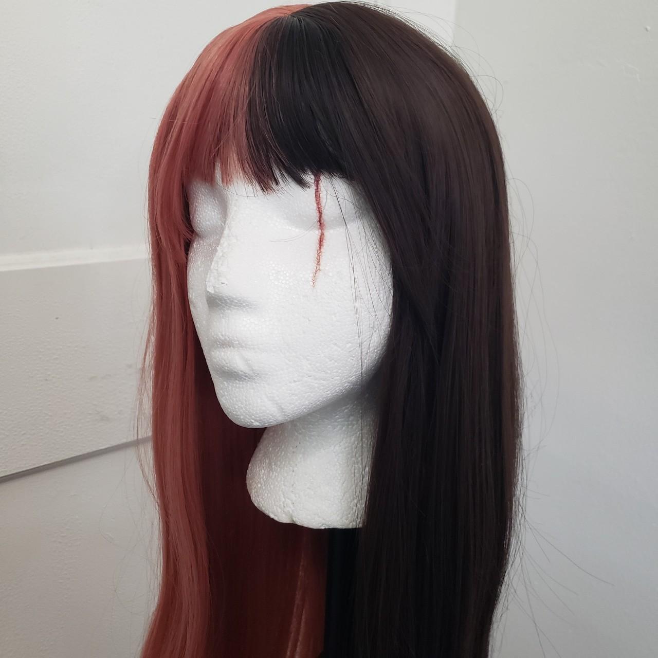 Pink and brown split dye wig! Bangs have been... - Depop