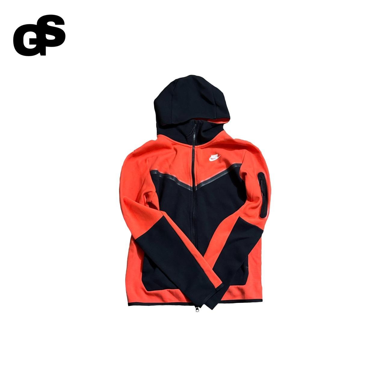 Rare Nike Tech Fleece Full-Zip Red Tracksuit 100%... | Depop