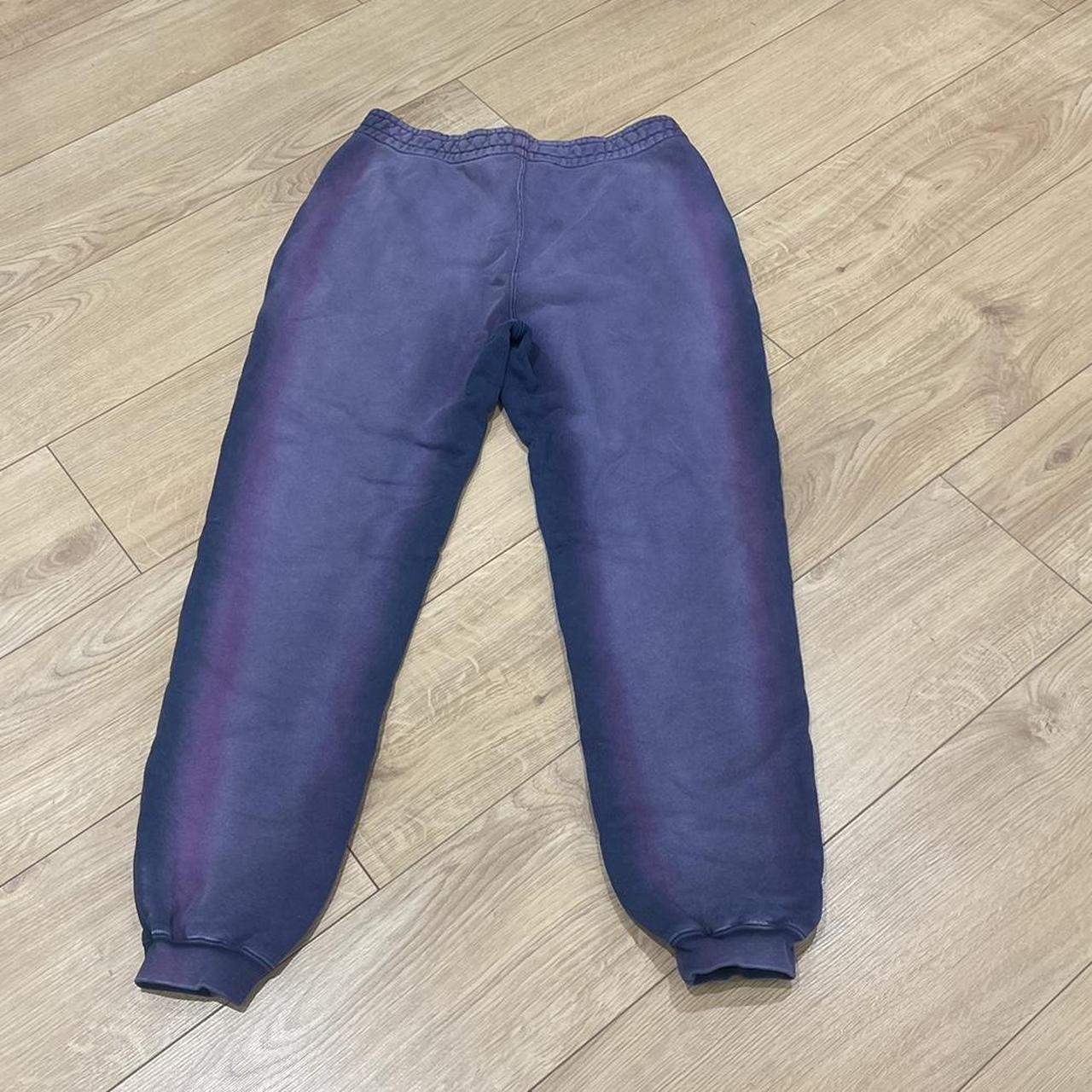Alexander Wang purple and blue sweatpants with a... - Depop