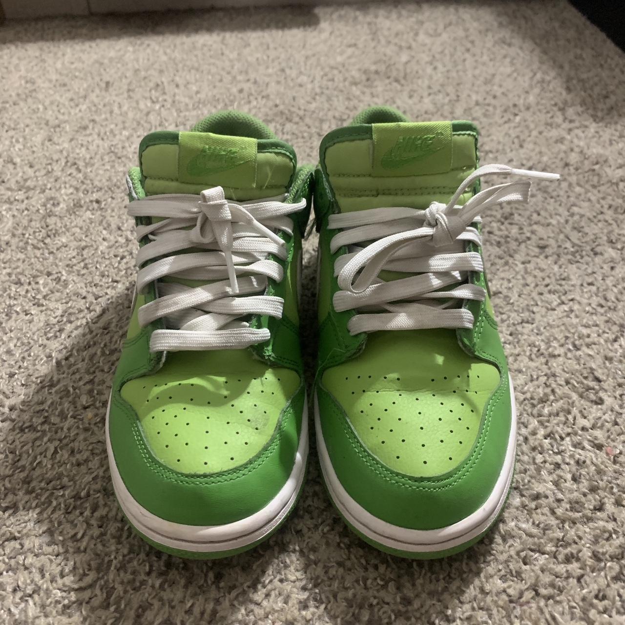 Green dunks worn - Depop