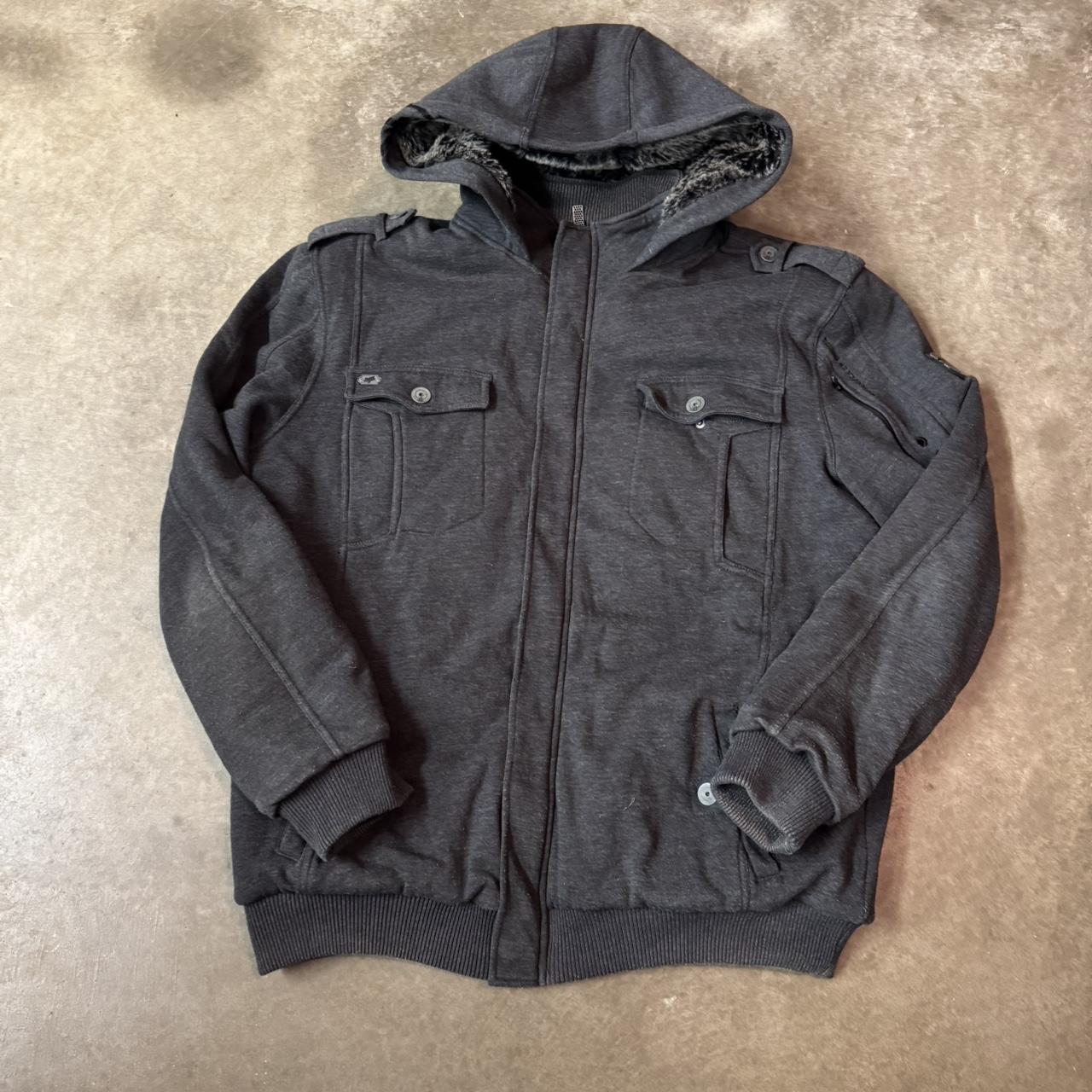 Grey Fox Racing Sasquatch jacket has a emo punk... - Depop