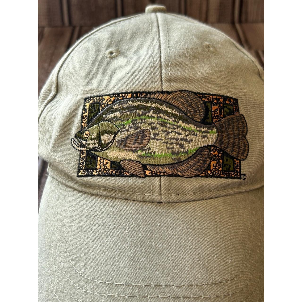 Flying Fisherman Hat Cap Crappie Fish Mens Strapback... - Depop
