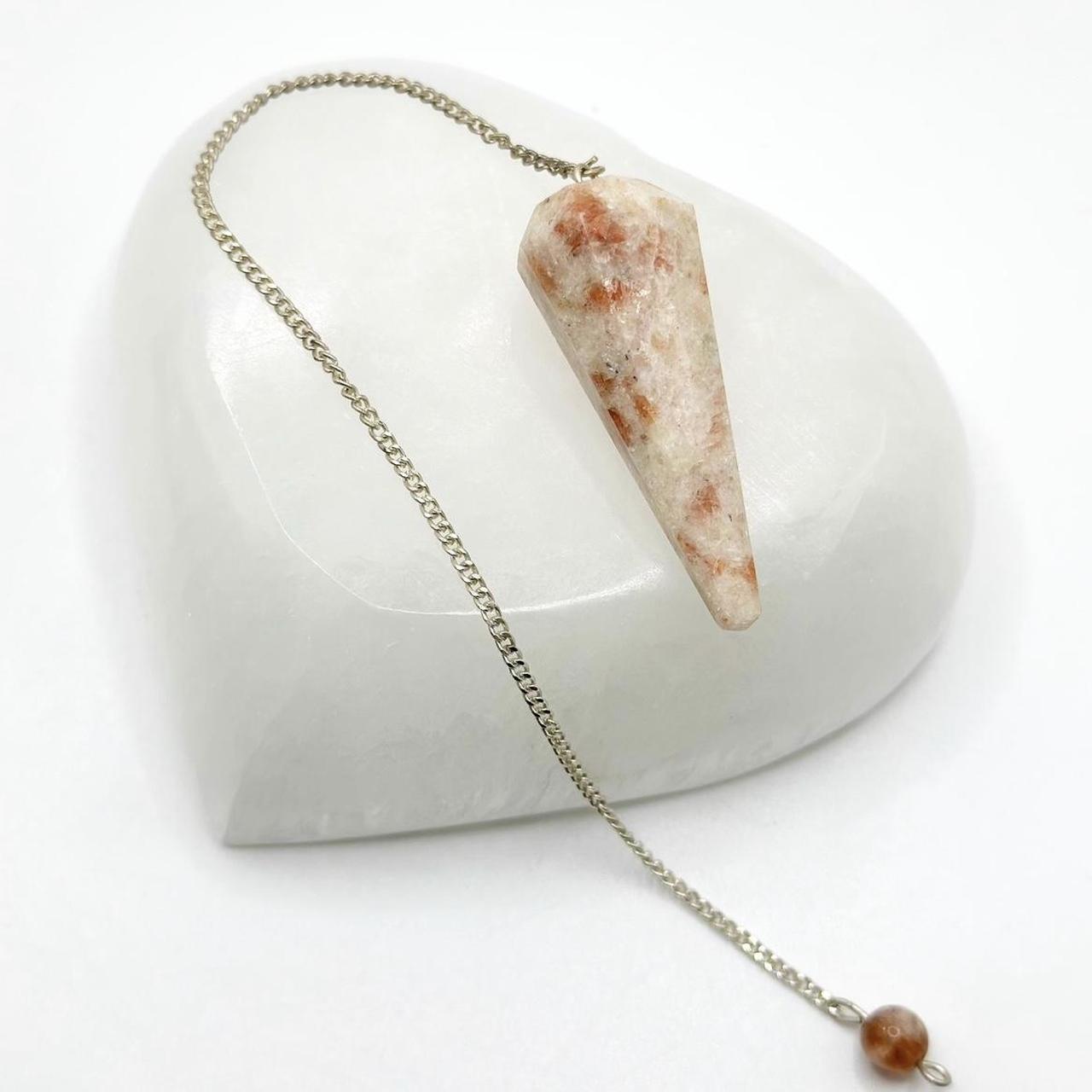 Sunstone Pendulum #sunstone #pendulum #crystals... - Depop