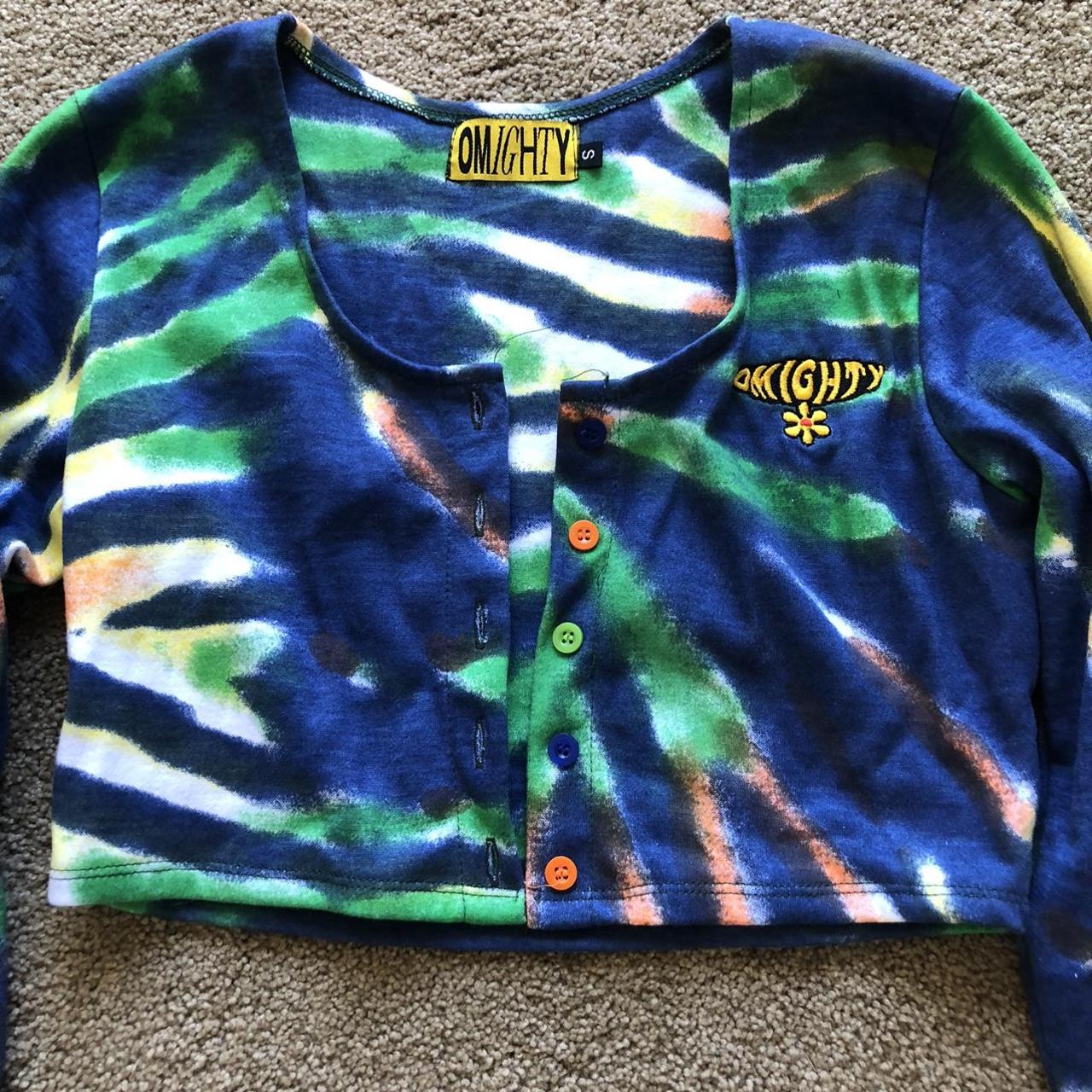 Omighty Cropped Long Sleeve Top Brand new without... - Depop