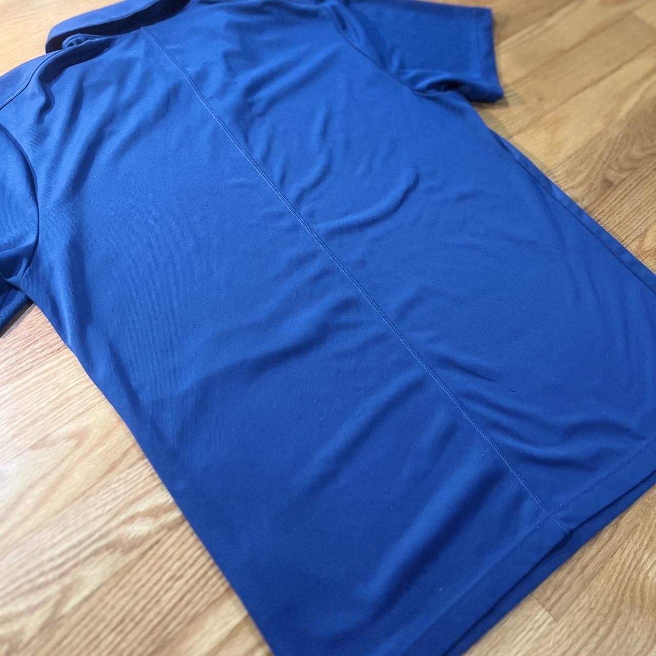 Blue dri-fit Nike polo shirt Excellent condition -... - Depop