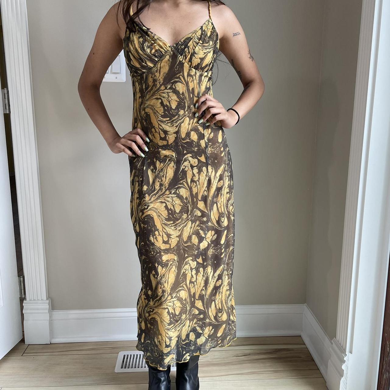 urban outfitters maxi graphic design dress - Depop