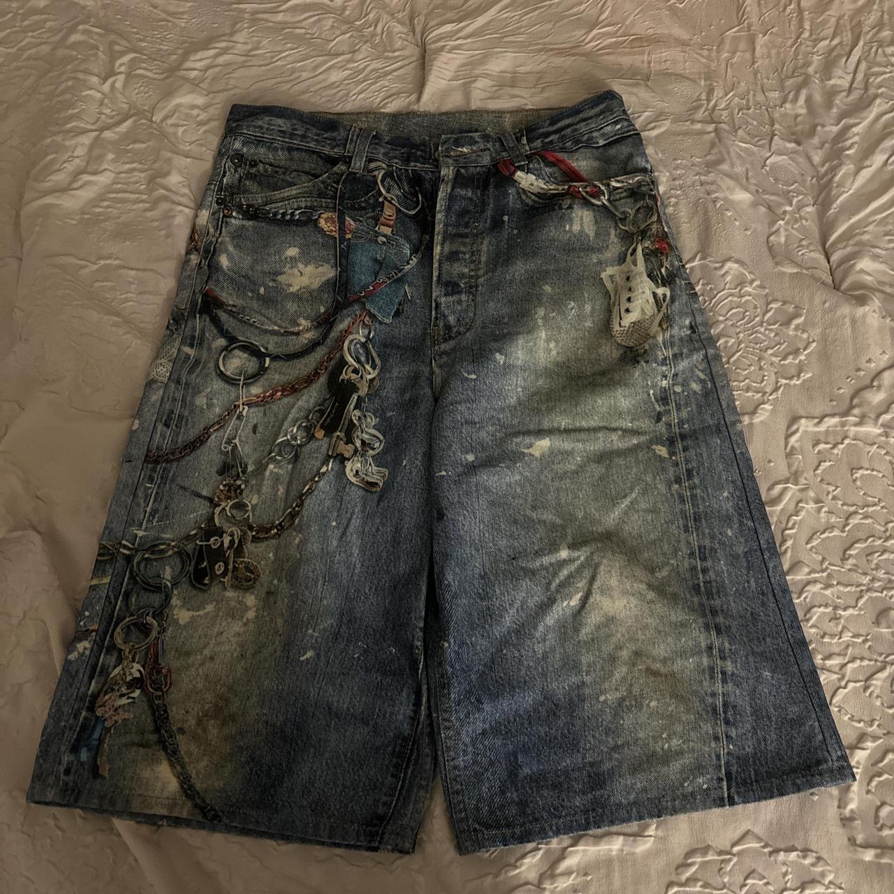 Acne studio Jorts I’m 5’10 and they drop below my... - Depop