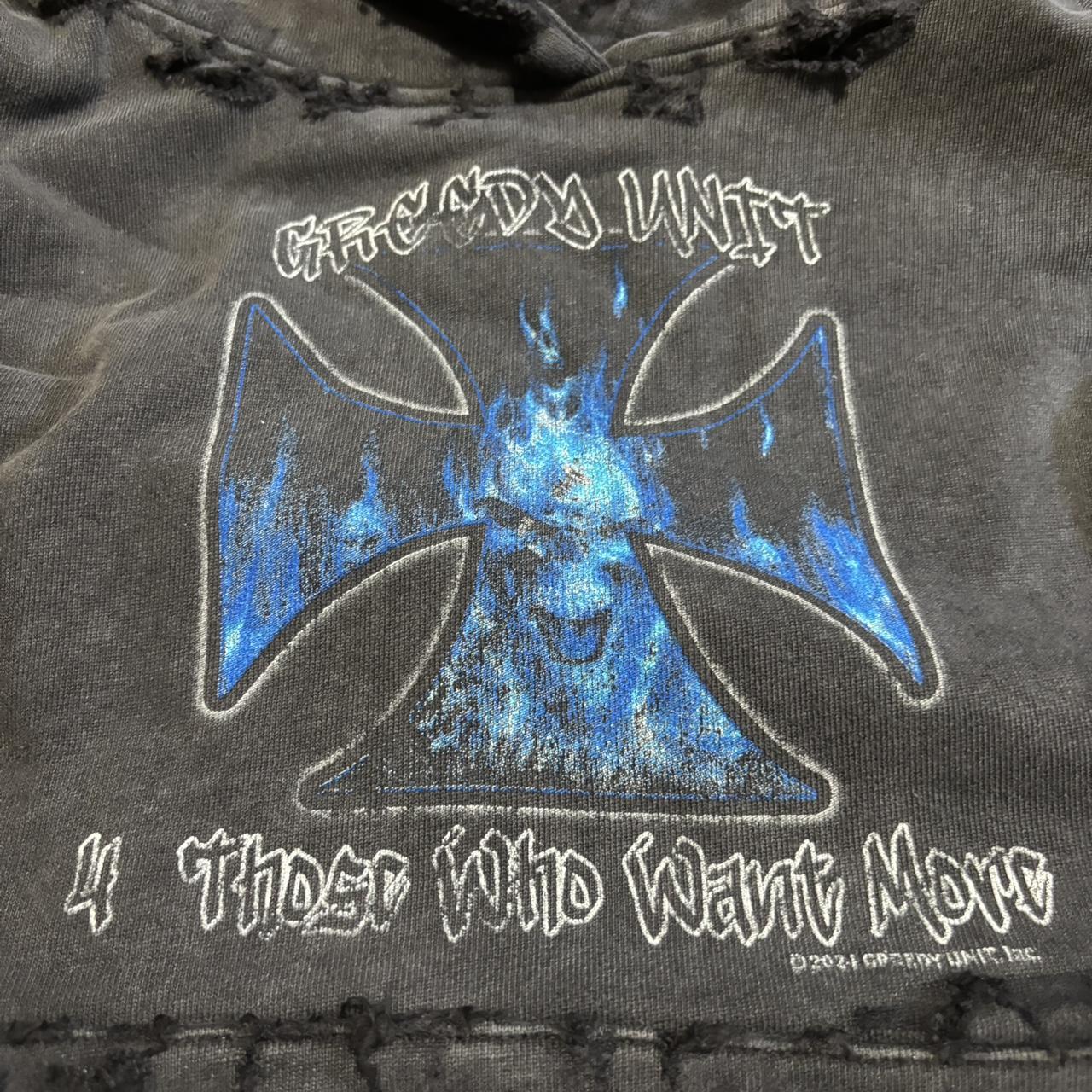 Greedy Unit Chopper Hoodie Size Small / sold out... | Depop