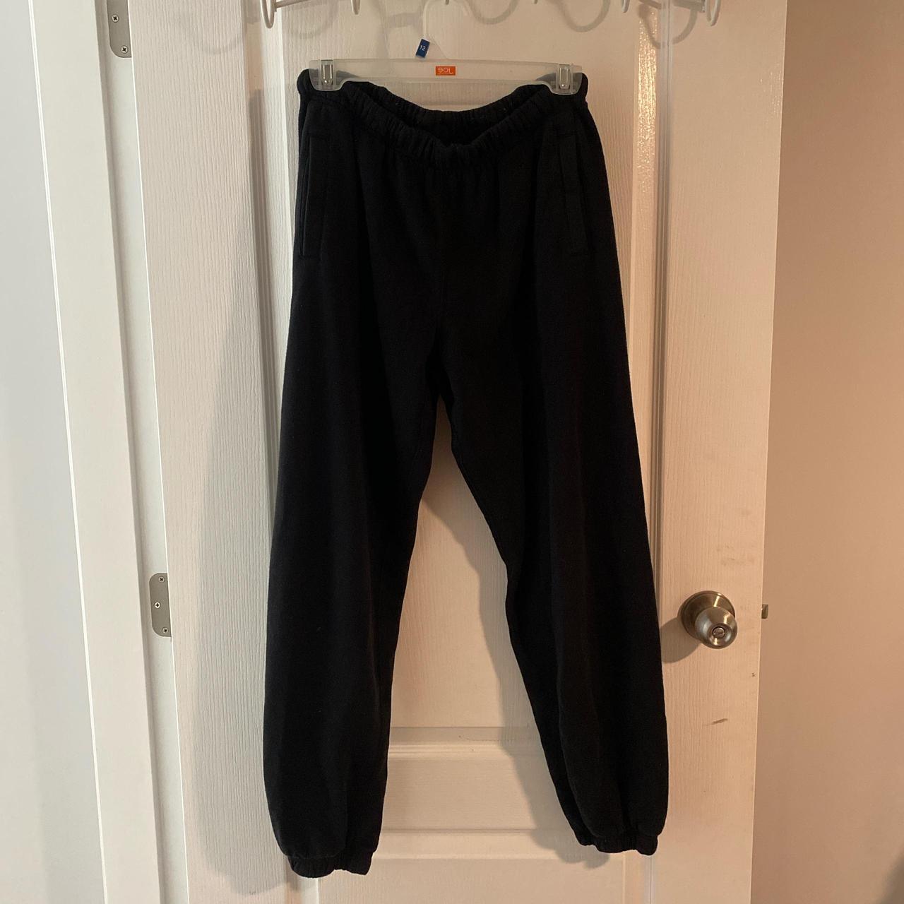 Medium black sweatpants // slight pilling //... - Depop