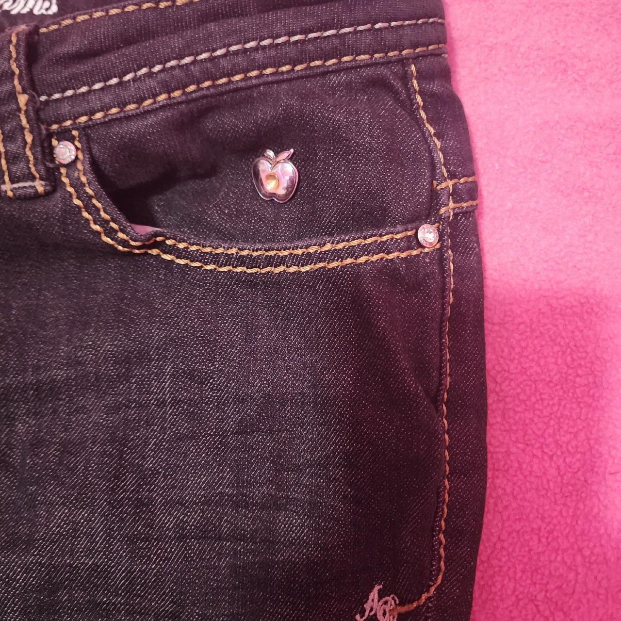 Black authentic low rise Apple Bottom Jean... - Depop