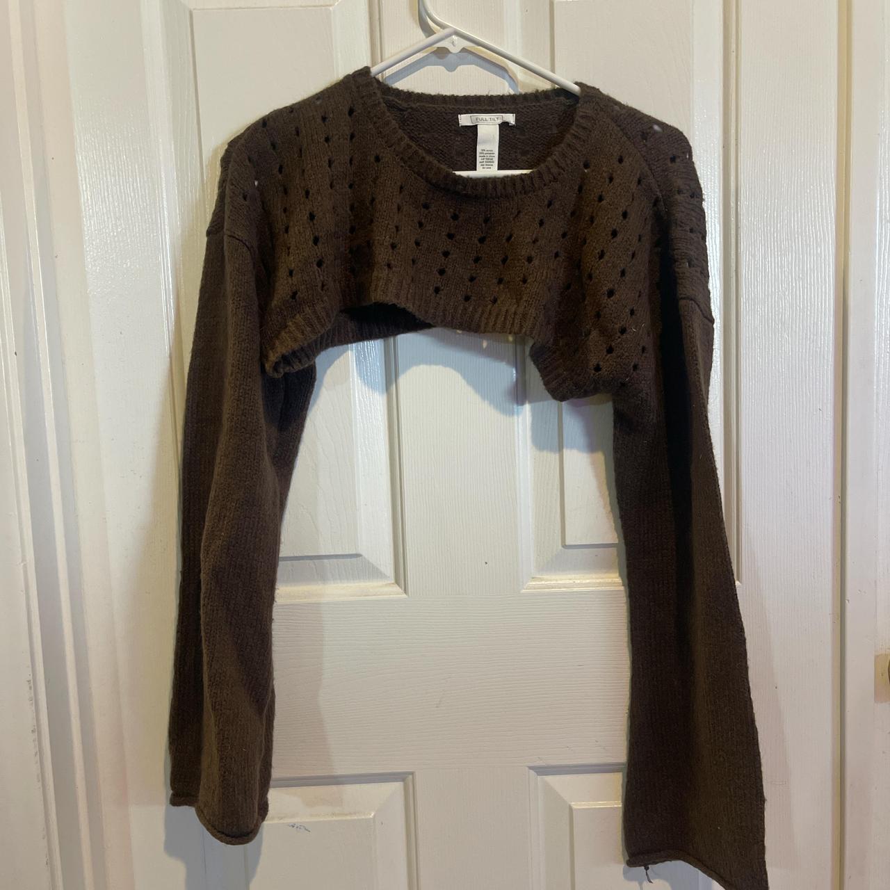 cute cropped sweater, layering - Depop