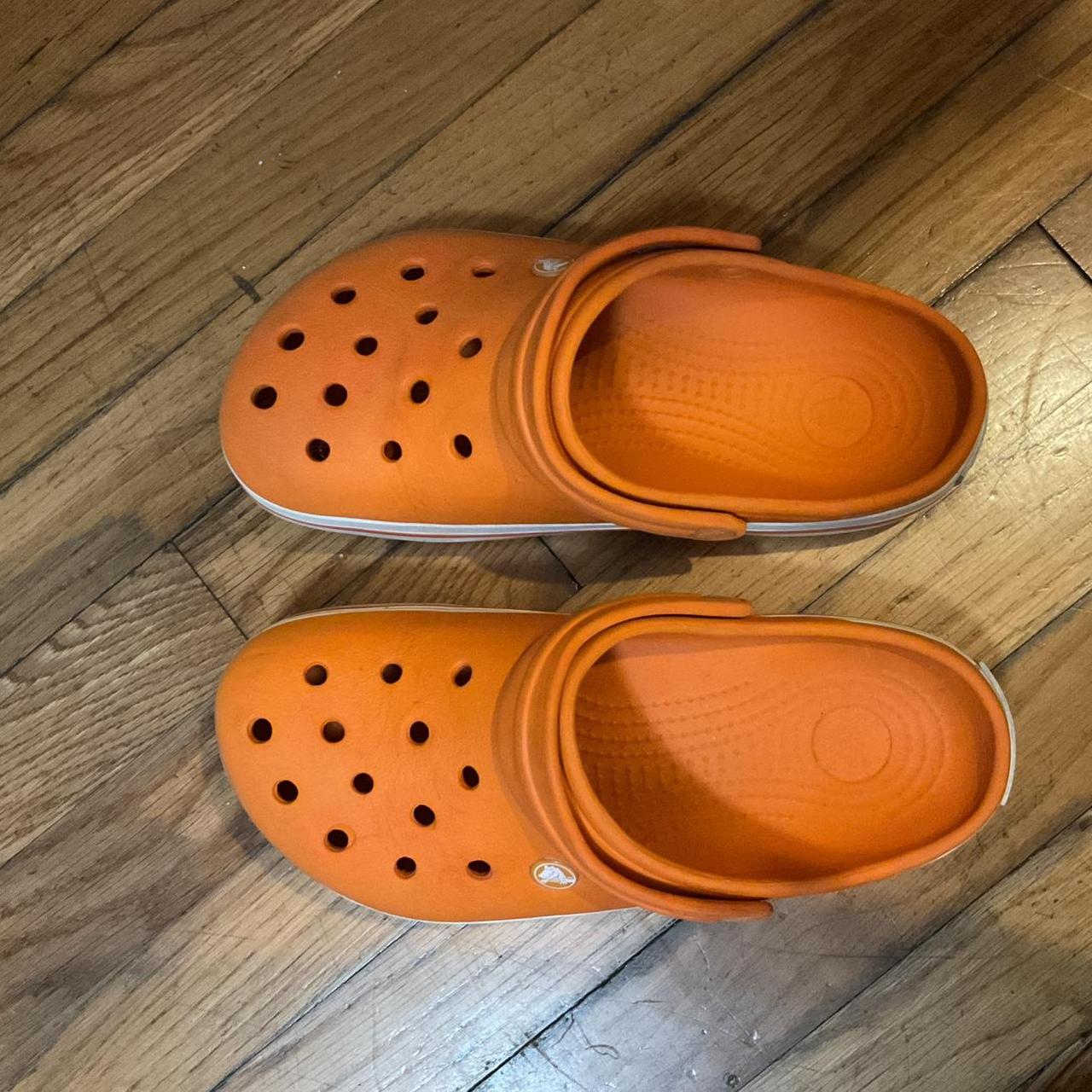 Orange crocs size 7 in men 9 in woman | Depop