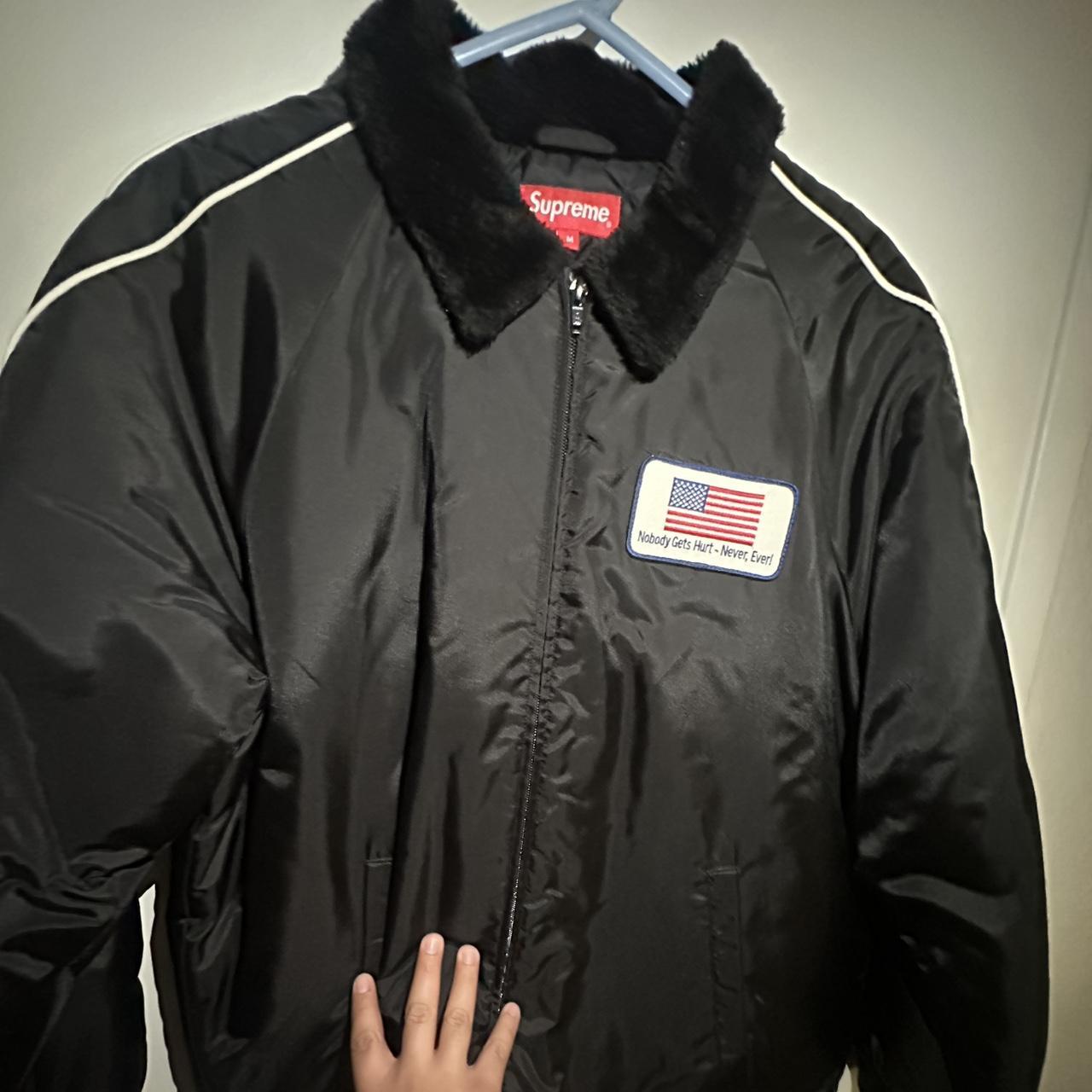 Supreme medium freightliner trucker jacket Fur... | Depop