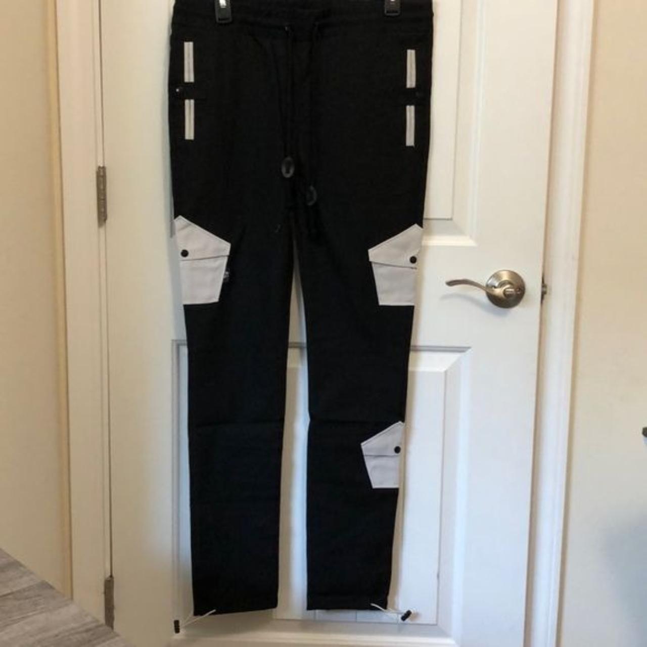 THC The Hideout Clothing Frosty Nylon Track Cargo... - Depop