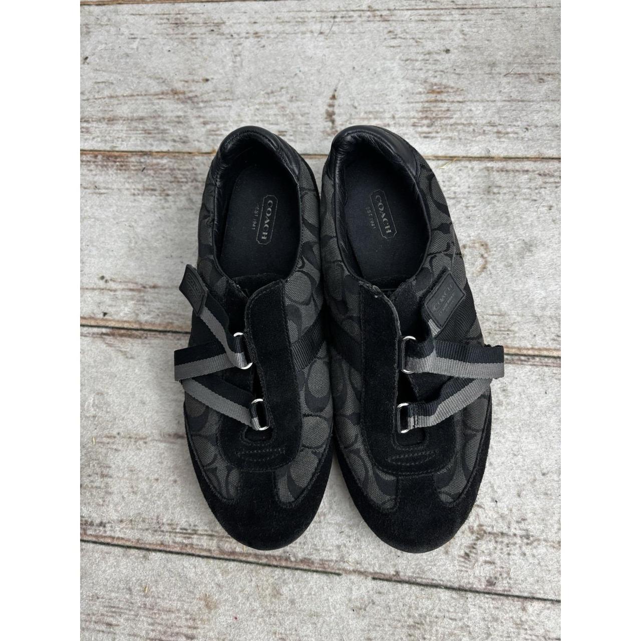 Coach Sneakers Black Suede 9 1/2 Coach Sneakers... | Depop