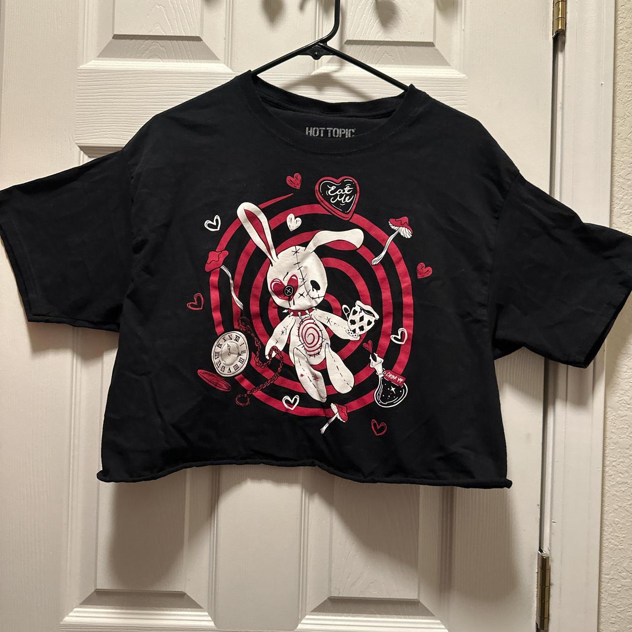 Hot Topic black and red crop top. - Depop