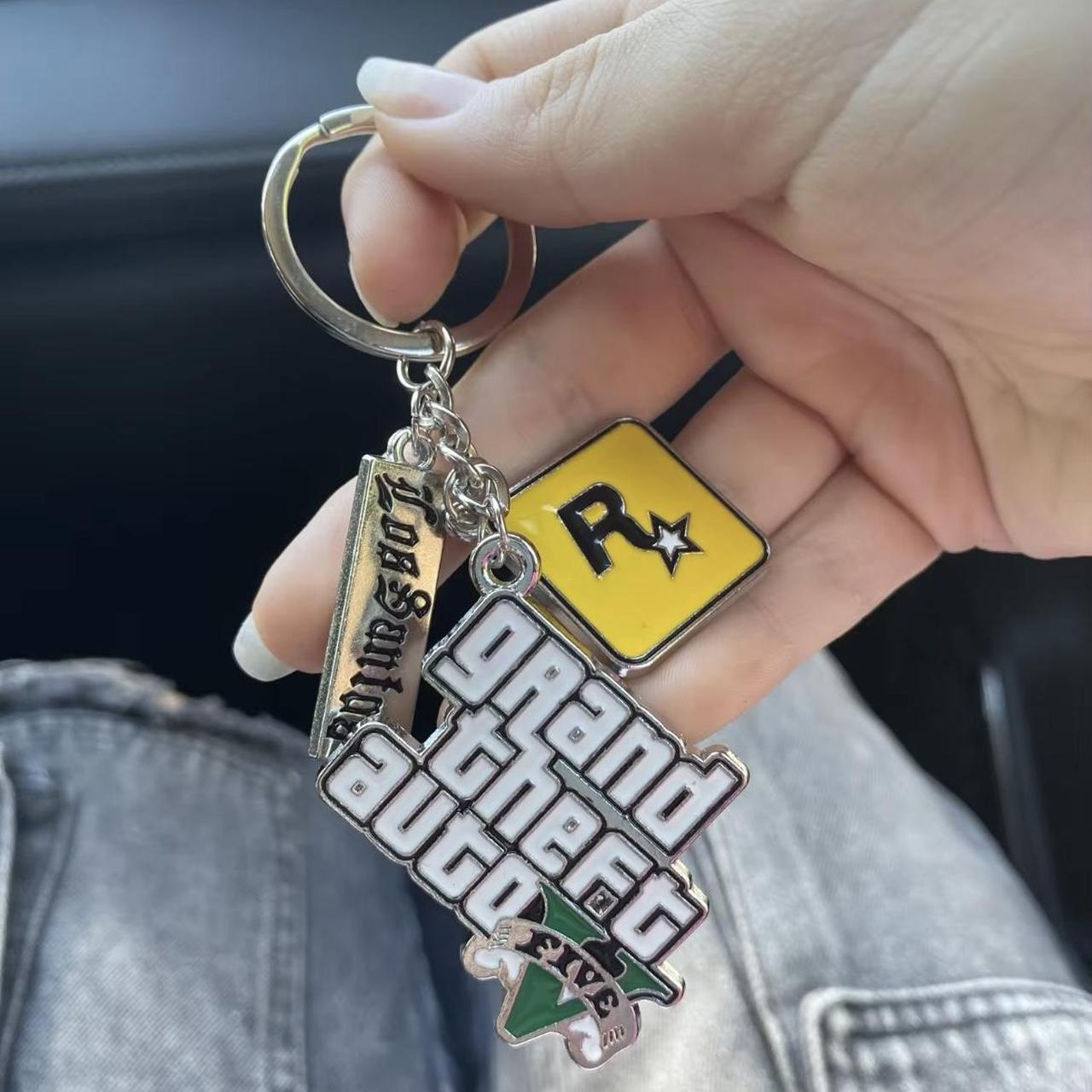 Grand Theft Auto 5 Rockstar Keychain #gta #gta5... | Depop